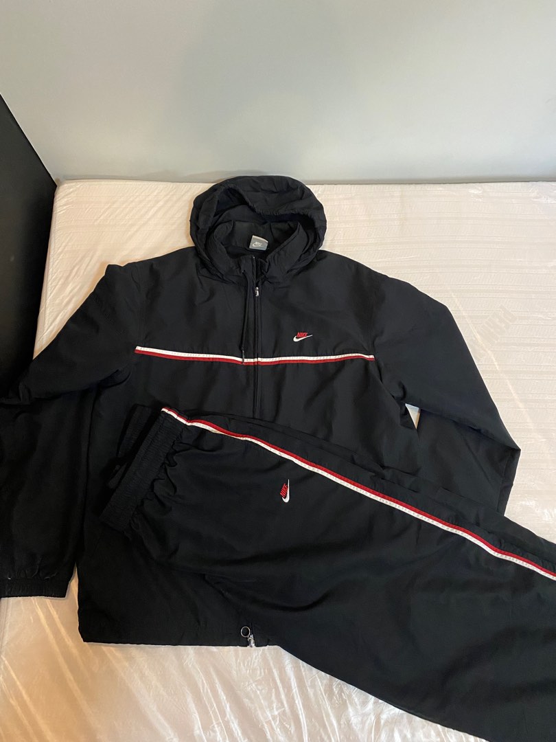 Vintage Nike Men’s Lined Track Suit Y2k Travis Swoosh Bred 90’s, Men's ...