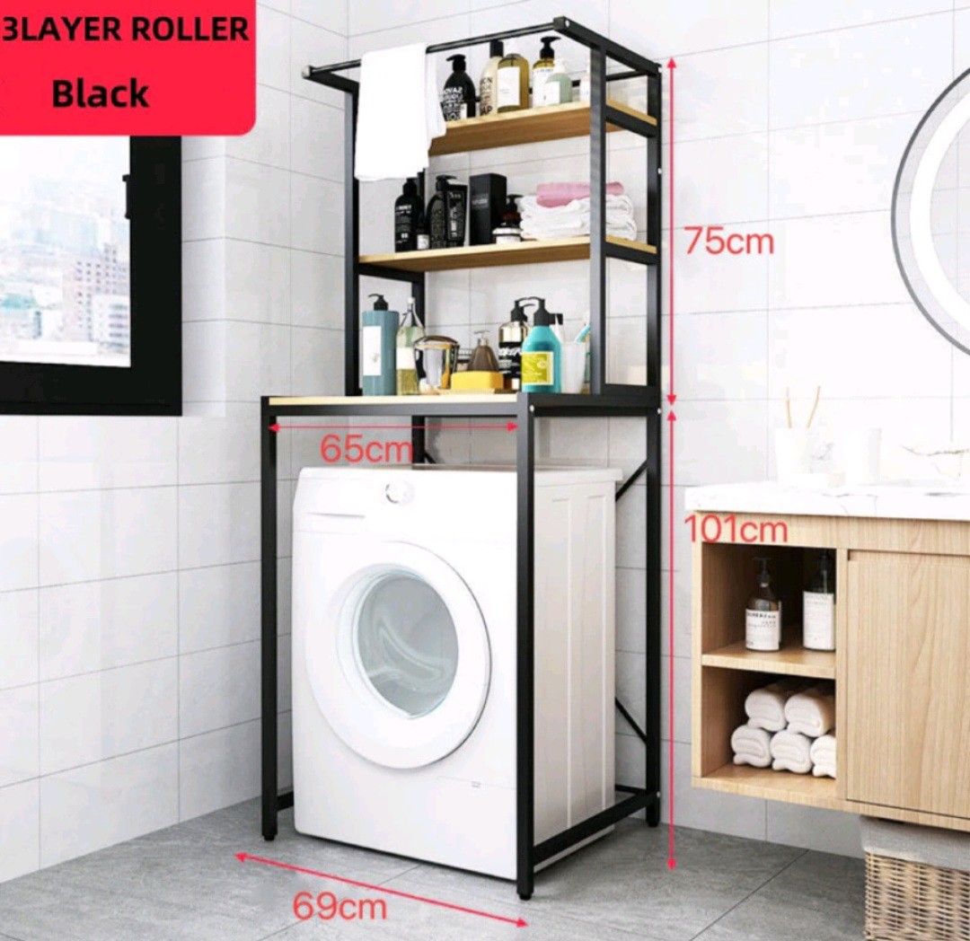 Washing machine rack - Rak mesin basuh, Furniture & Home Living ...