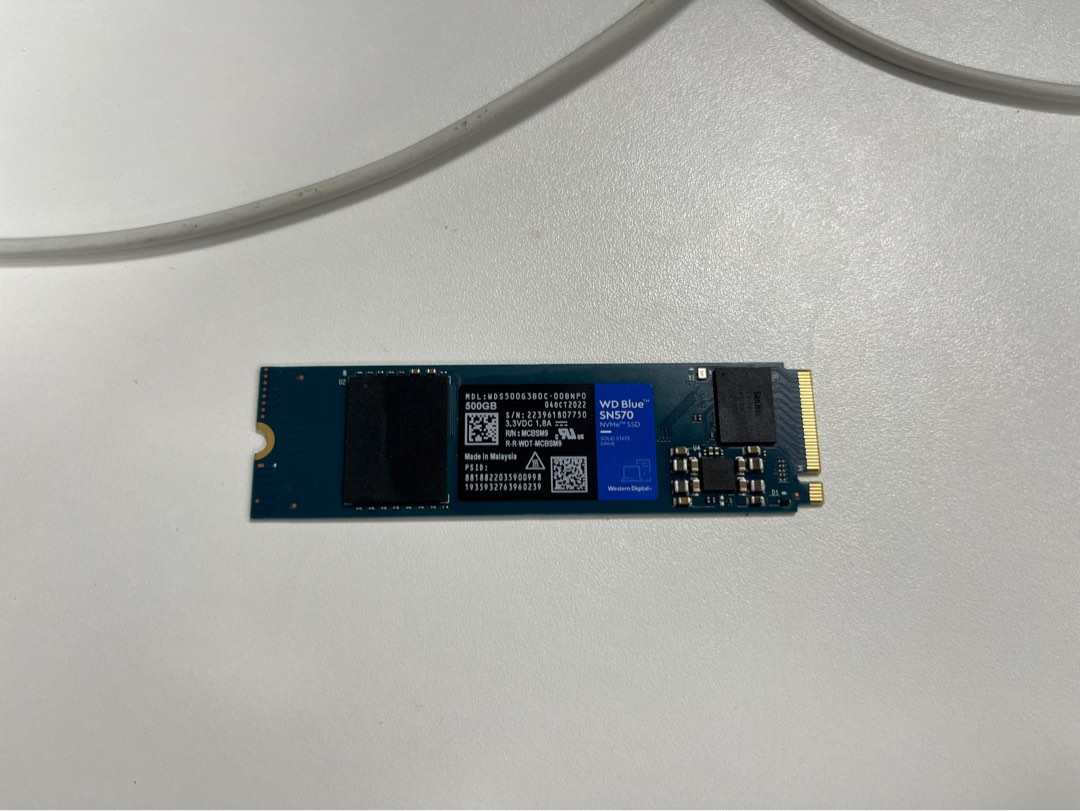 WD SN570 500G SSD M2 PCIE 3.0 100% health, Computers & Tech, Parts ...