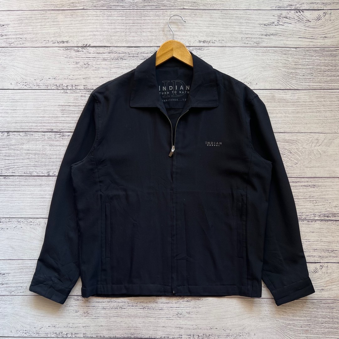 Work Jacket Casual Bahan Crinkle By Indian, Fesyen Pria, Pakaian , Baju ...