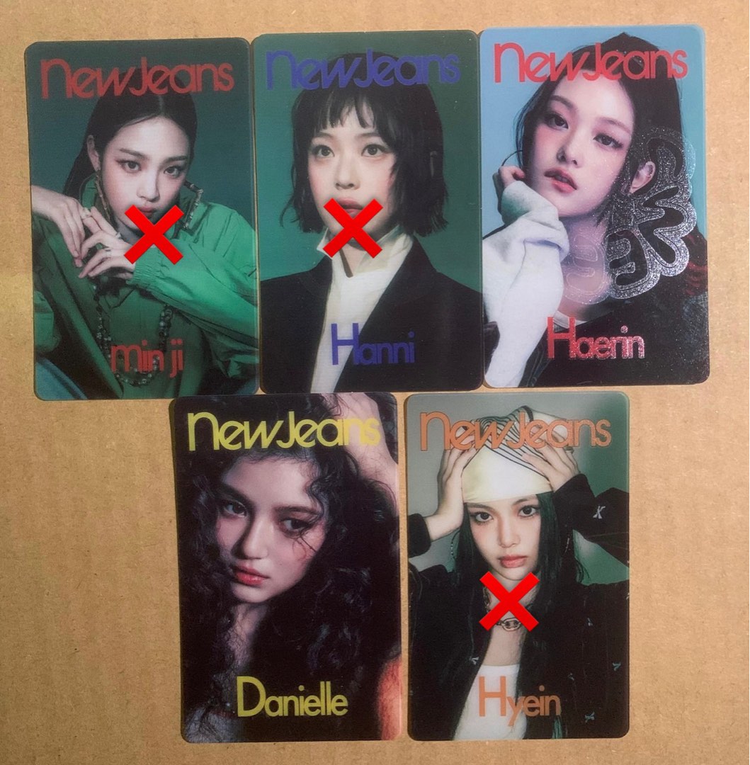 WTS NEWJEANS HOW SWEET HAERIN DANIELLE KPOP MERCH LENTICULAR CARD ...