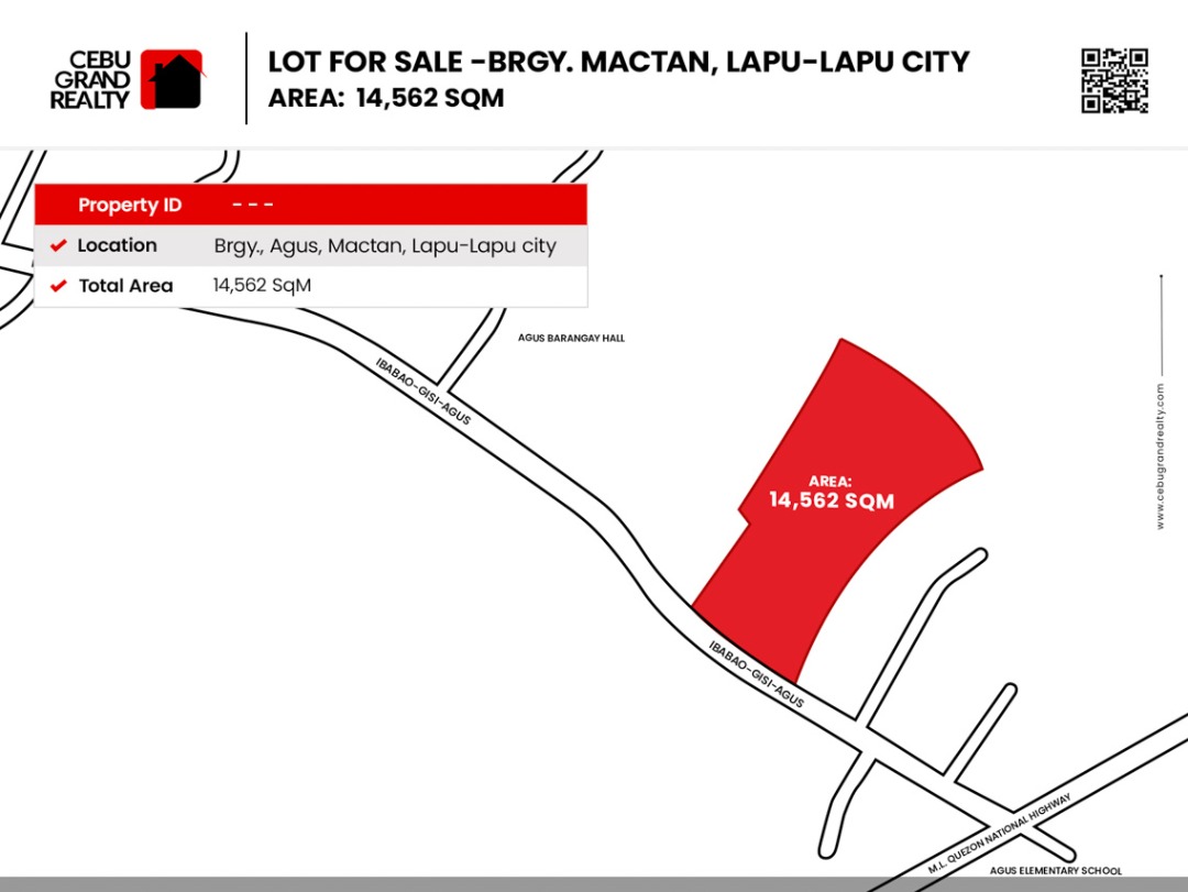 14562 SqM Lot for Sale in Agus Mactan Lapu-Lapu, Property, For Sale ...