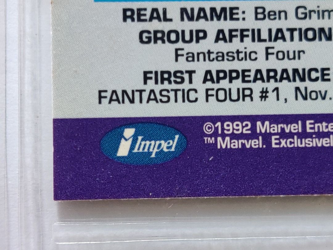 1992 Impel Marvel Universe Series 3 Thing, Hobbies & Toys, Memorabilia ...