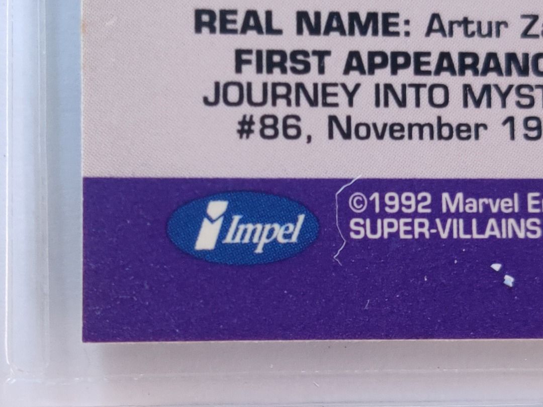 1992 Impel Marvel Universe Series 3 Zarrko, Hobbies & Toys, Memorabilia ...