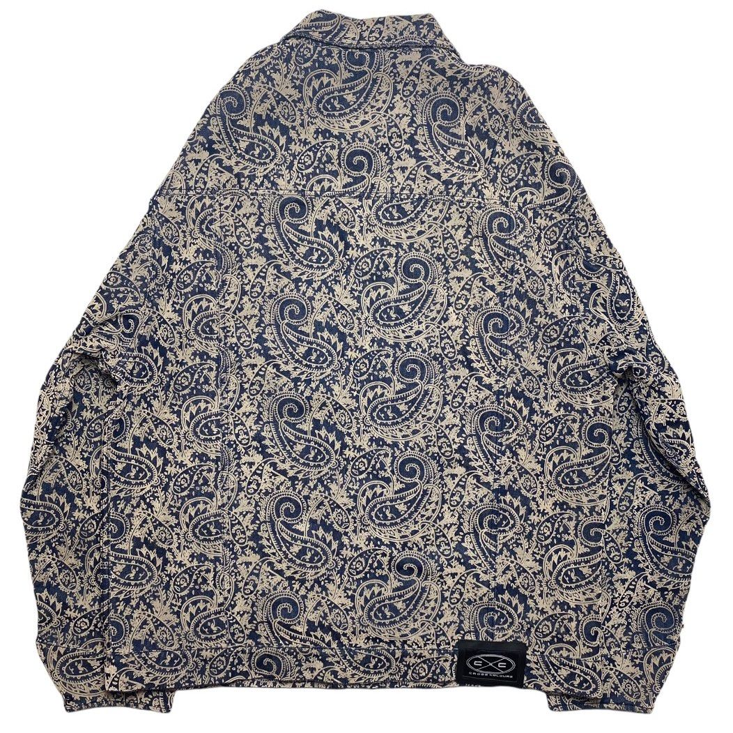 2000s Cross Colours - Super Oversized Paisley Jacquard Denim, Fesyen ...