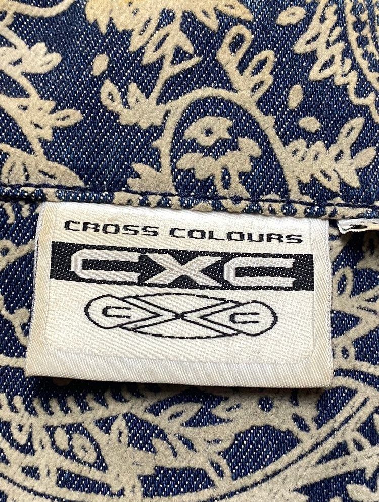 2000s Cross Colours - Super Oversized Paisley Jacquard Denim, Fesyen ...