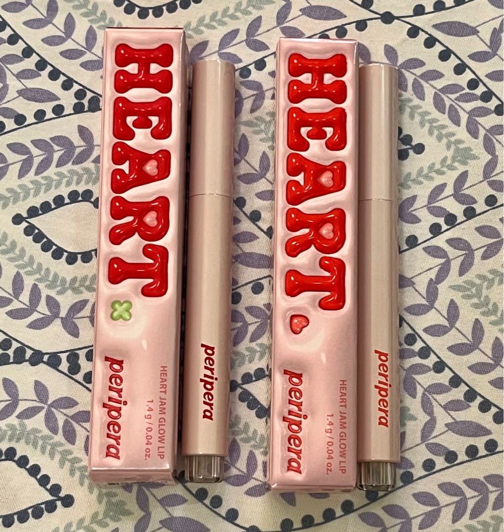 [2 ITEMS] PERIPERA HEART GLOW LIP JAM, Beauty & Personal Care, Face ...
