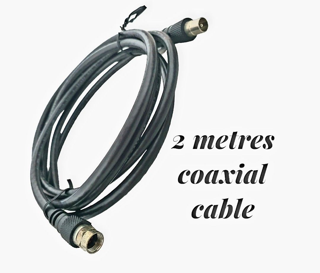 2m Coaxial cable Male to F type TV Antenna Belden-T 1530A Duobond 75 ...