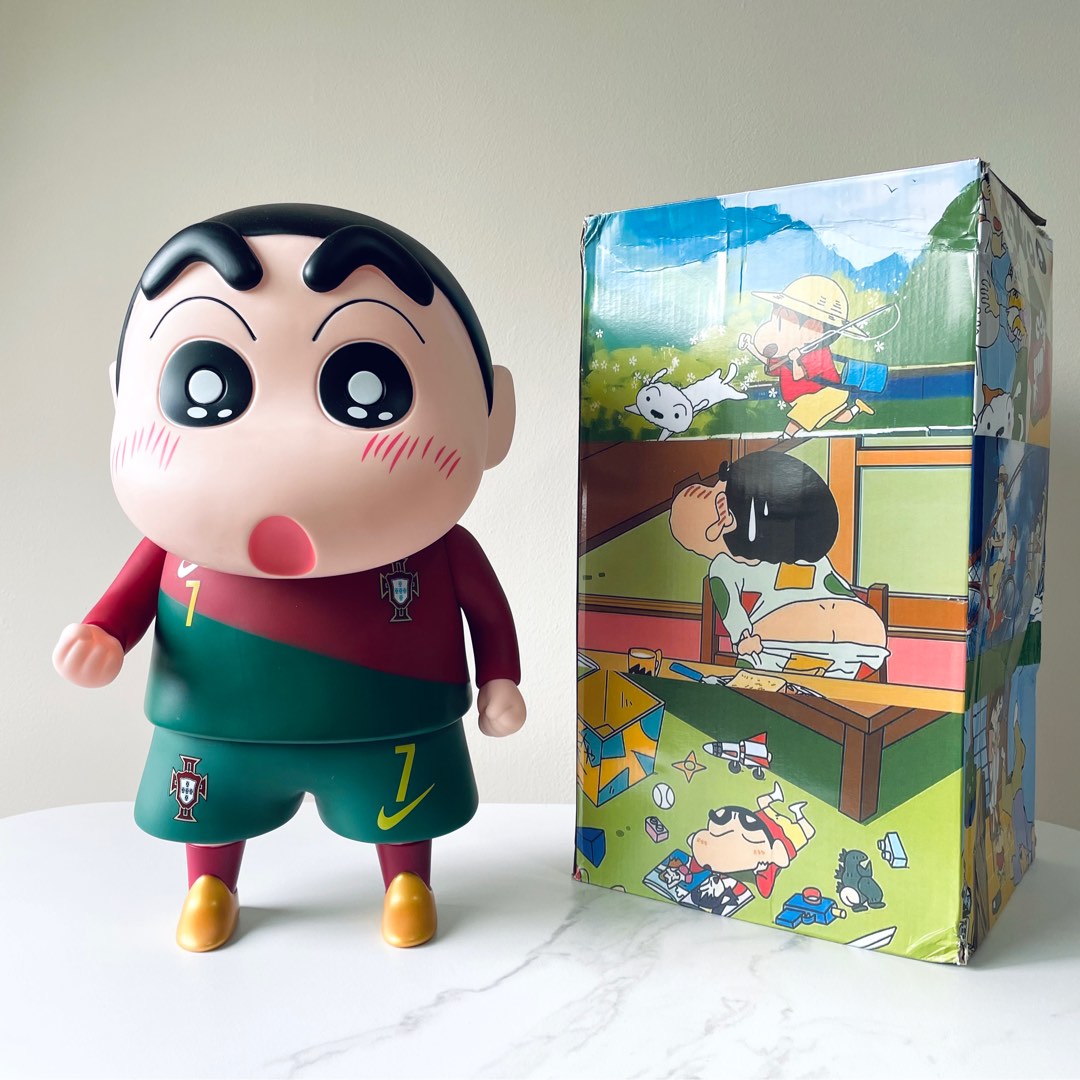 42cm Crayon Shinchan Ronaldo Soccer Figurine, Hobbies & Toys, Toys ...