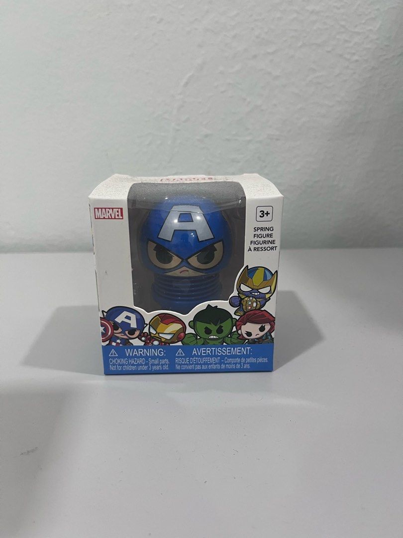 4 Miniso Spring Figure Marvel Bundle: Captain America, Iron Man, Thanos ...