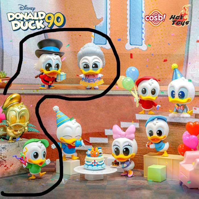 《唐老鴨90周年》派對系列 Cosbi盲盒, 興趣及遊戲, 玩具 & 遊戲類 - Carousell