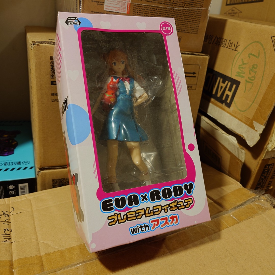 全新 EVA x Rody 明日香 PVC Figure 新世紀福音戰士 Evangelion, 興趣及遊戲, 玩具 & 遊戲類 - Carousell