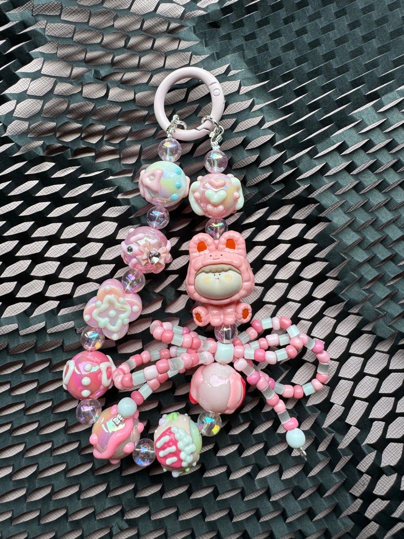 (A2) Popmart Lilios Pink Ribbon Chain, Hobbies & Toys, Toys & Games on ...