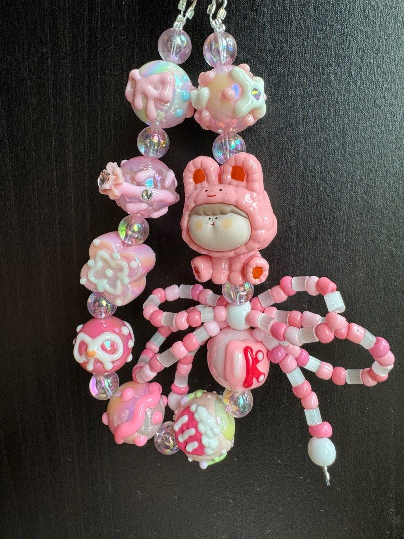 (A2) Popmart Lilios Pink Ribbon Chain, Hobbies & Toys, Toys & Games on ...