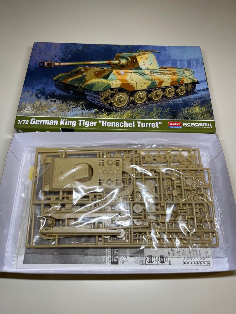 Academy 1/72 scale German King Tiger Tank Model Kit, Hobbies & Toys ...