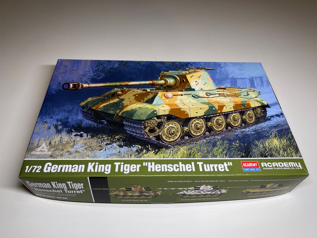 Academy 1/72 scale German King Tiger Tank Model Kit, Hobbies & Toys ...