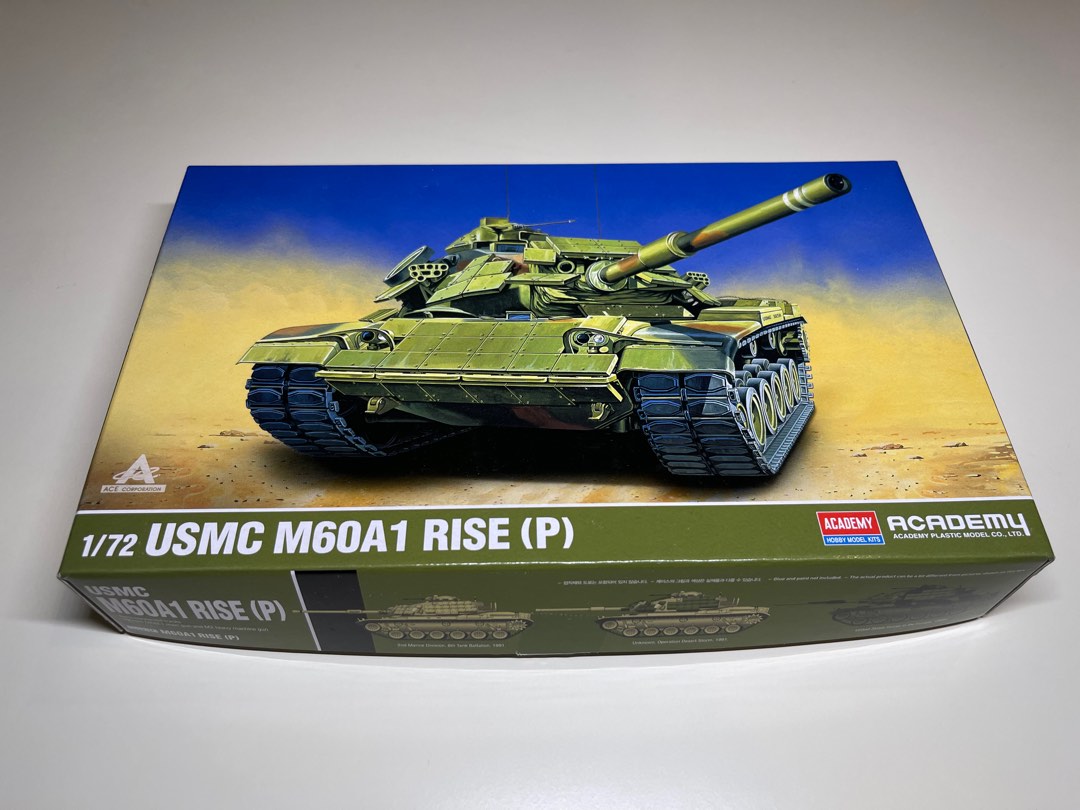 Academy 1/72 scale USMC M60A1 RISE (P) Tank Model Kit, Hobbies & Toys ...
