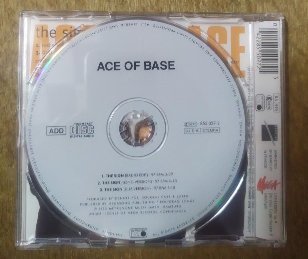 Ace Of Base "The Sign" CD Single, Hobbies & Toys, Music & Media, CDs ...