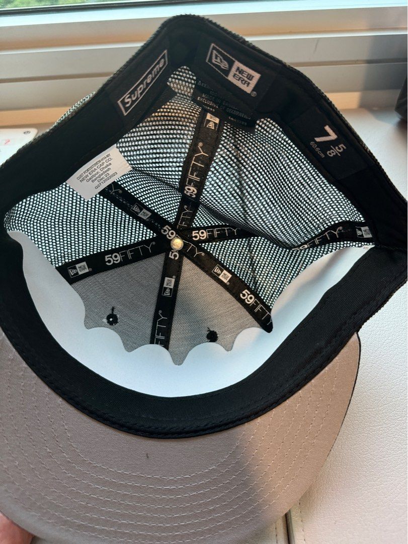 [Authentic] Black Supreme Trucker Cap (SS24), Men's Fashion, Watches ...