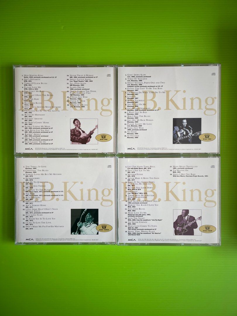 B.B King King Of The Blues / Derek And The Dominos Layla Session CD ...