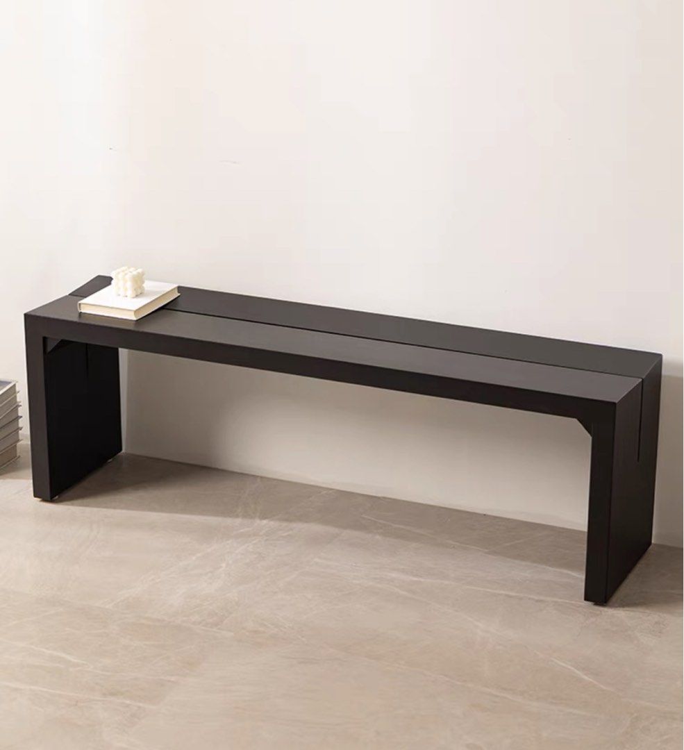 BLUETA Modern Solid Wood Bench, Furniture & Home Living, Furniture ...