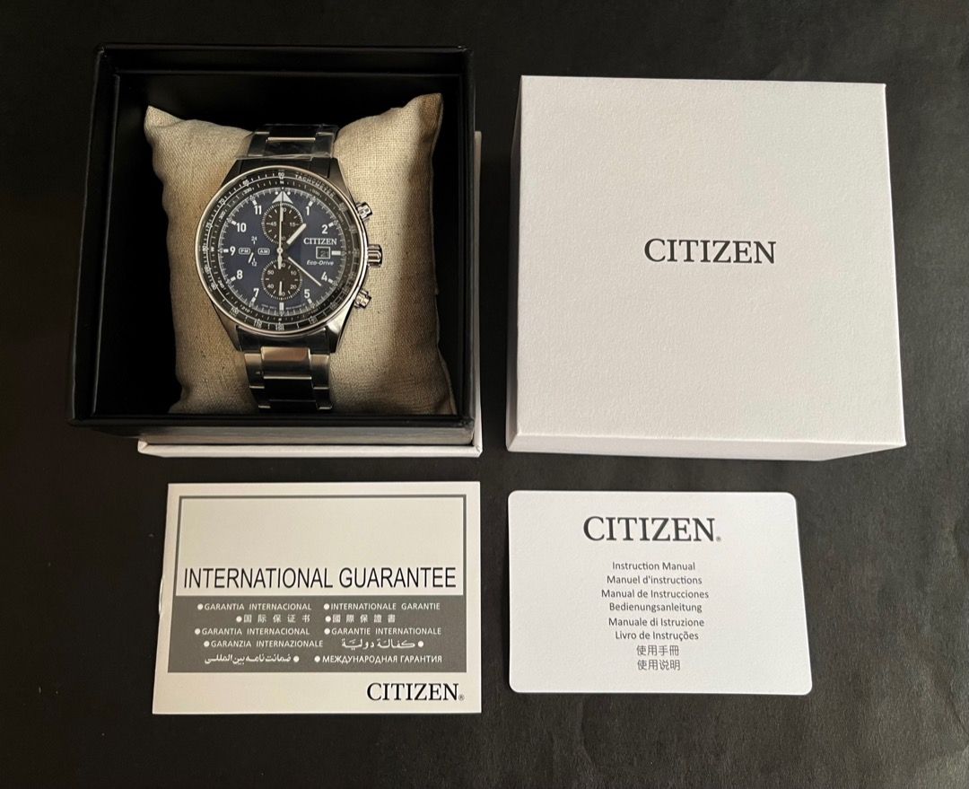 BNEW AUTHENTIC! Citizen Watch Eco-Drive CA0770-81L Chronograph Date ...