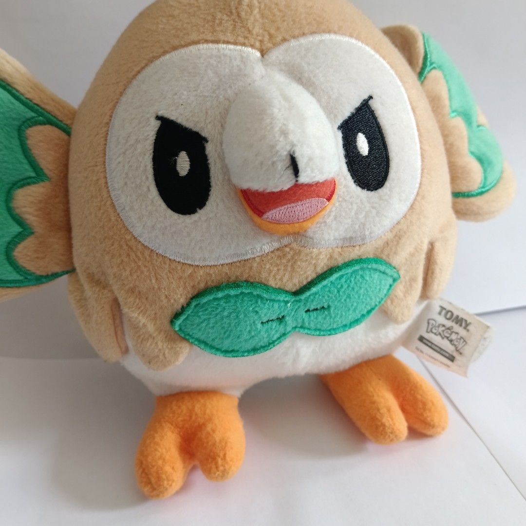 Boneka Pokemon Rowlet original Pokemon Takara Tomy / boneka Pokemon burung Hantu, Toys ...