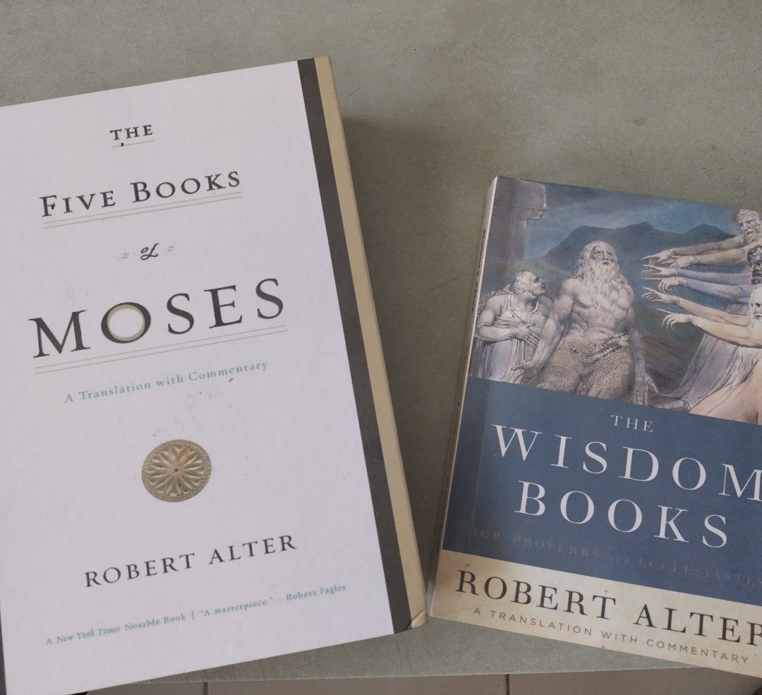 Bundle Robert Alter Books The FIVE books of Moses and The Wisdom Books, Hobbies & Toys, Books ...