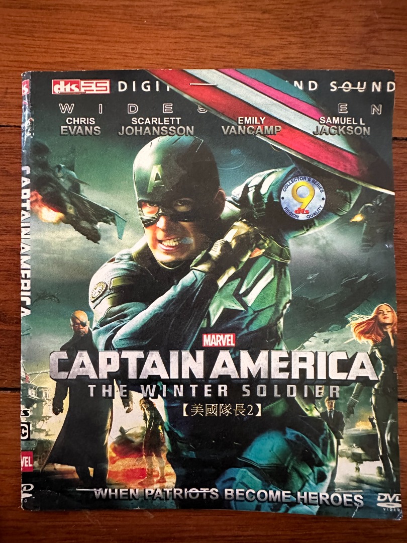 Captain America : The Winter Soldier DVD, Hobbies & Toys, Music & Media, CDs & DVDs on Carousell