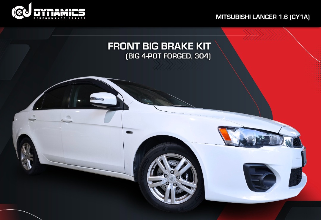 CJ DYNAMICS FRONT BIG BRAKE KIT (BIG 4-POT FORGED, 304) ON MITSUBISHI ...