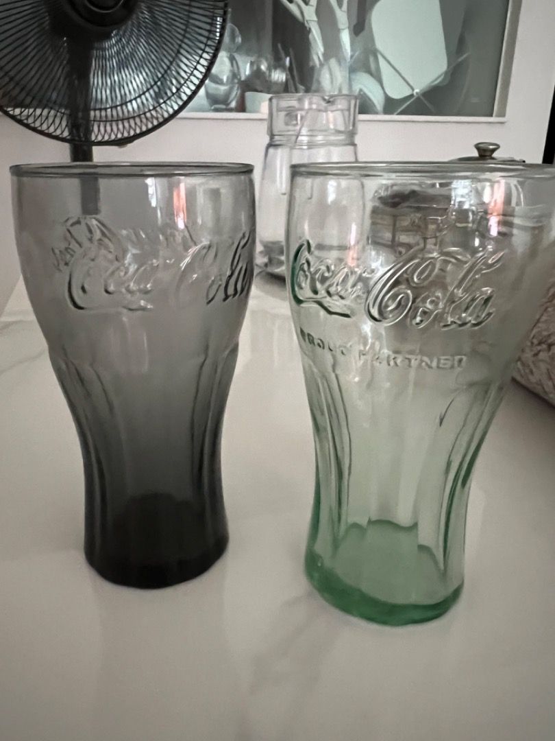 Coca Cola Glass Cups Hobbies And Toys Memorabilia And Collectibles Vintage Collectibles On Carousell