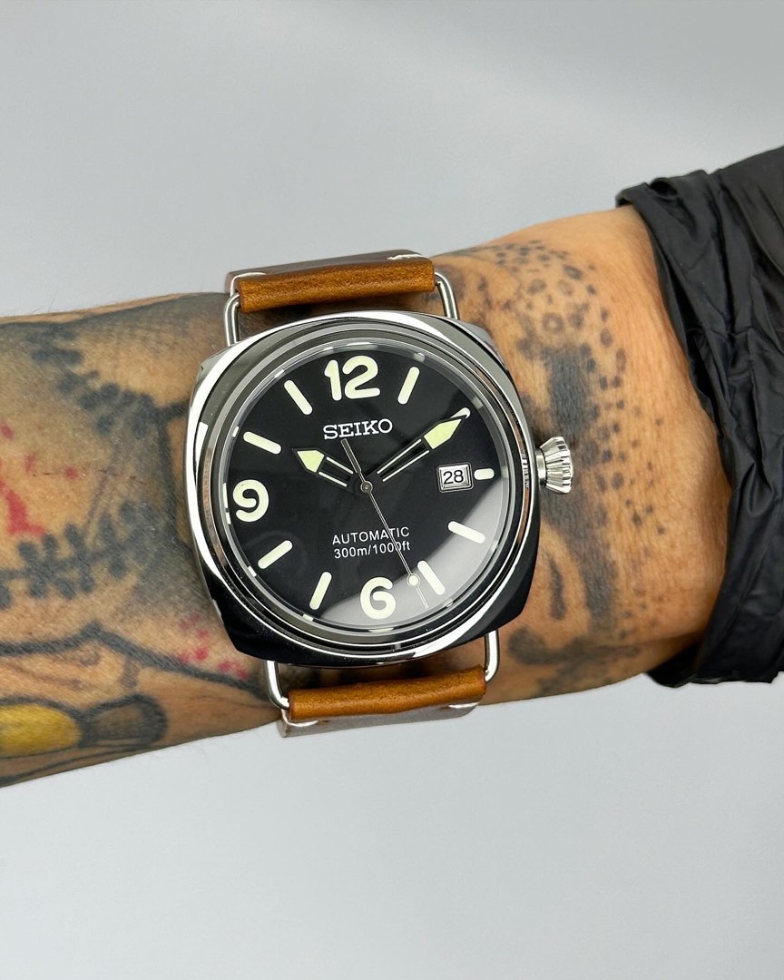 Custom Seiko Mod 42mm PAM Radiomir Automatic Watch, Men's Fashion ...