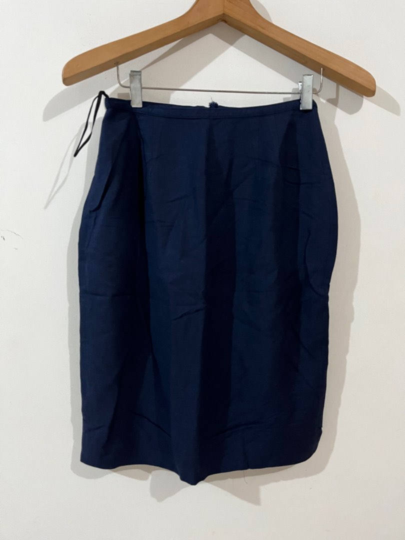 David Jones Blue Skirt / Rok Biru, Fesyen Wanita, Pakaian Wanita, Gaun ...