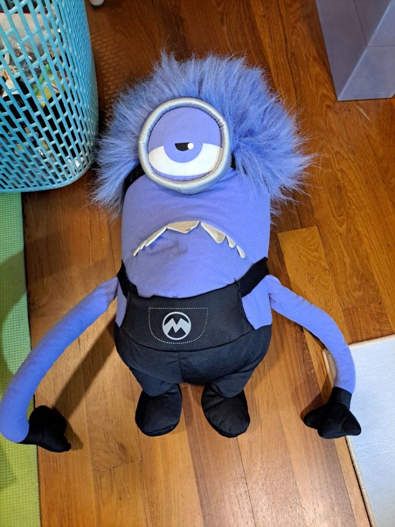 Despicable Me 2 purple minion large plushie, Hobbies & Toys, Toys ...