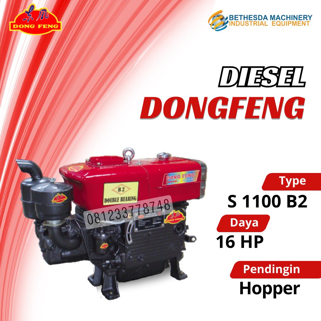 Diesel 16 HP Dongfeng S 1100 B2 Mesin Penggerak 16 PK Solar, Elektronik, Lainnya di Carousell