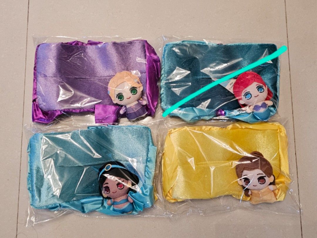 Disney princess tissue cover - Ariel, Rapunzel, Jasmine, Belle - the ...