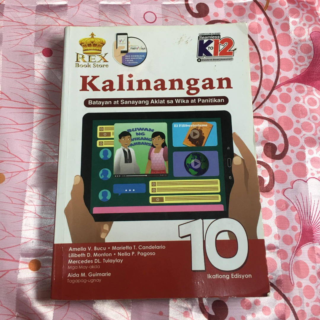 FILIPINO 10 Rex Kalinangan Batayan at Sanayang Aklat sa Wika at ...