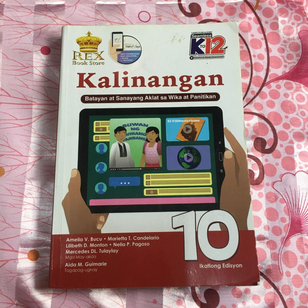 FILIPINO 10 Rex Kalinangan Batayan at Sanayang Aklat sa Wika at ...