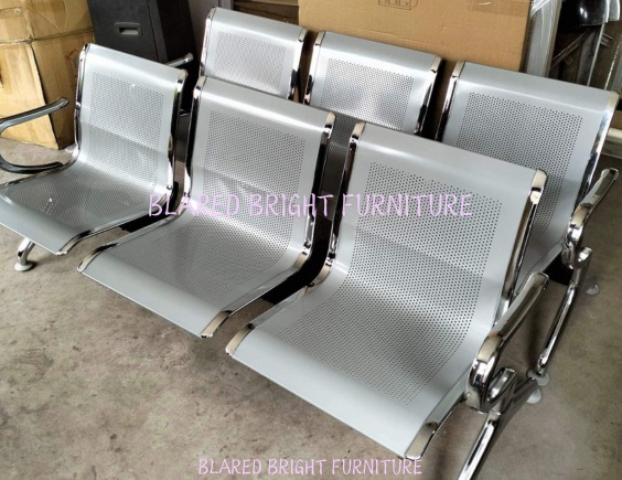 GANG CHAIR (Gray) 3 seater [010BS] DM for Quotation, Office furniture ...