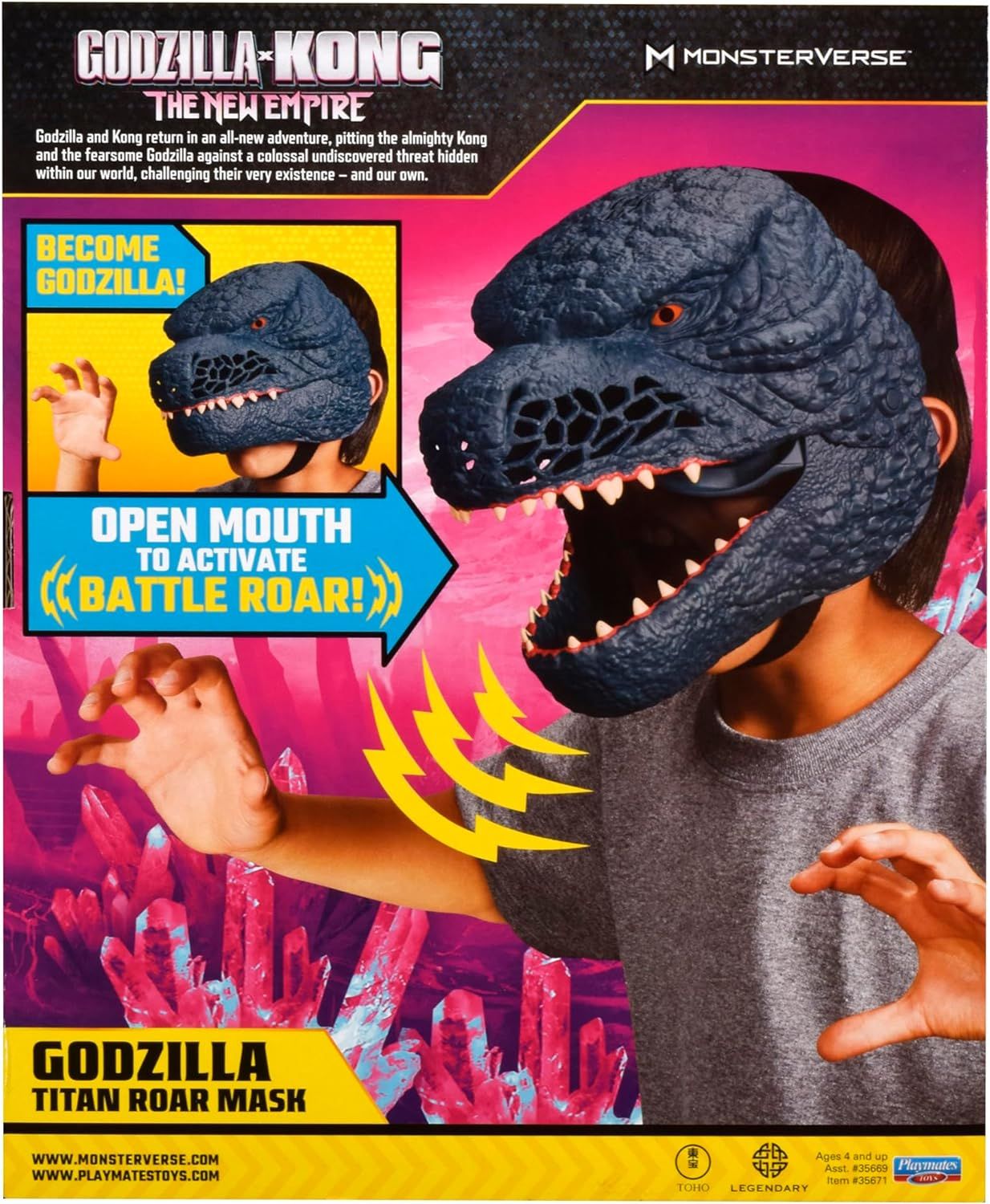 Godzilla x Kong Godzilla Interaction Mask by Playmates Toys, Hobbies ...