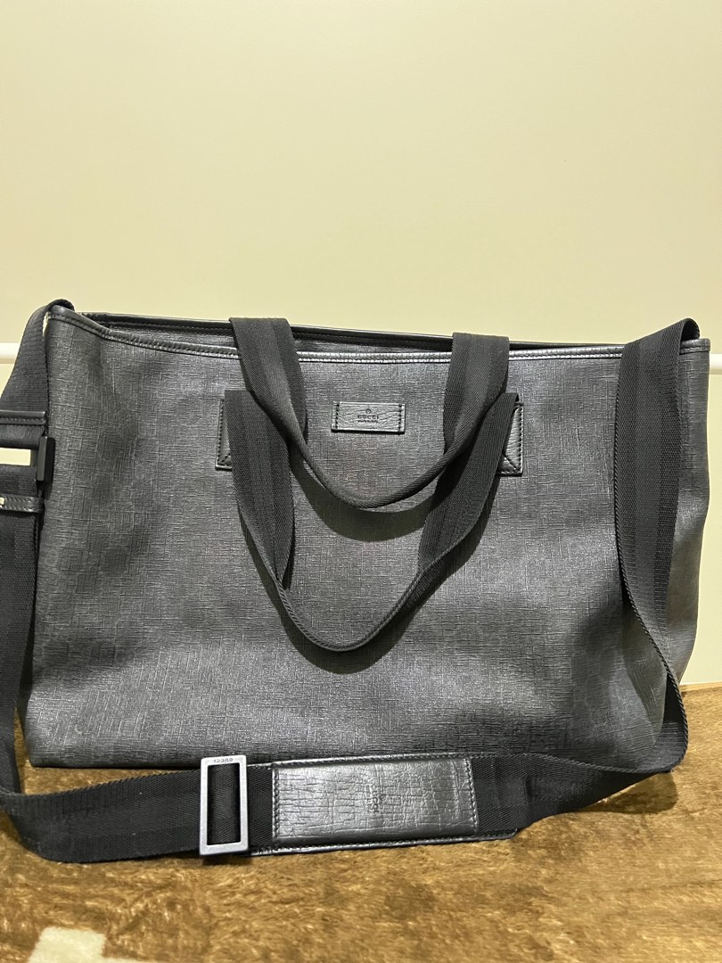Gucci GG Plus Monogram Travel Bag, Luxury, Bags & Wallets on Carousell