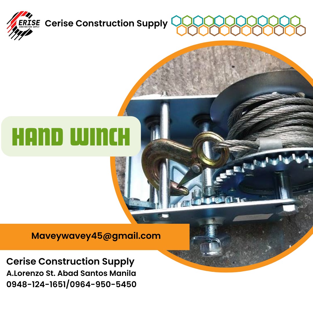 Hand Winch, Commercial & Industrial, Construction Tools & Equipment on ...