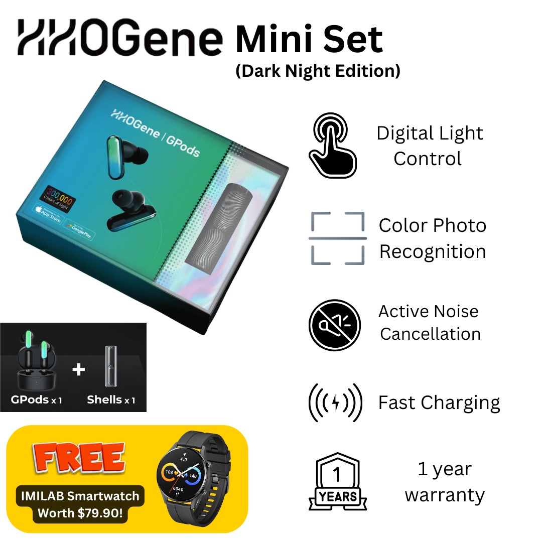 HHOGene GPods Mini Set (Dark Night Edition) |Worlds First Light Control ...
