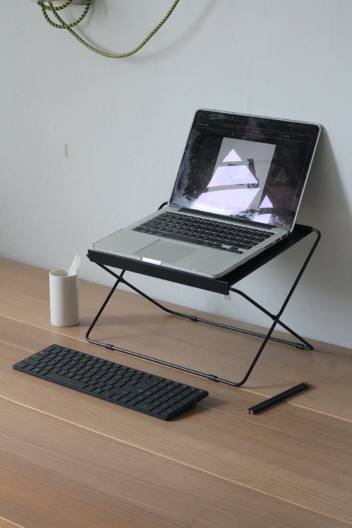IKEA OBEGRANSAD Metal Laptop Stand (Black, Limited Edition), Computers ...