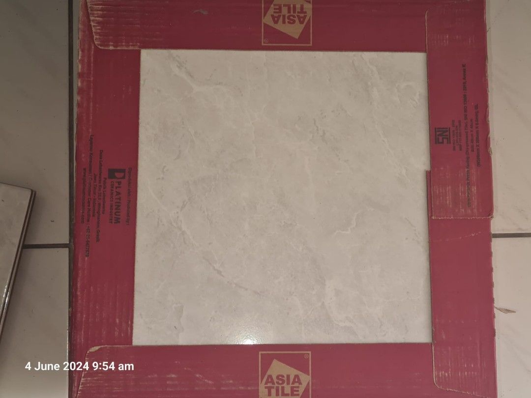 Keramik Asia Tile Zigma Grey 40x40 Glossy, Serba Serbi, Others di Carousell