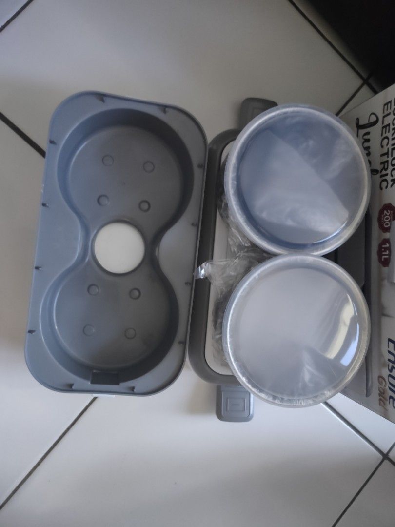 Locknlock electric lunch box 1.1 Liter, Kitchen & Appliances di Carousell