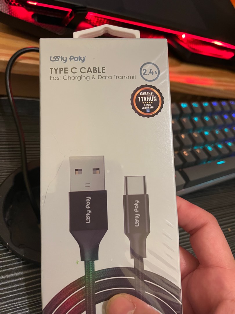 LOLY POLY TYPE C BARU, Telepon Seluler & Tablet, Aksesoris Tablet ...