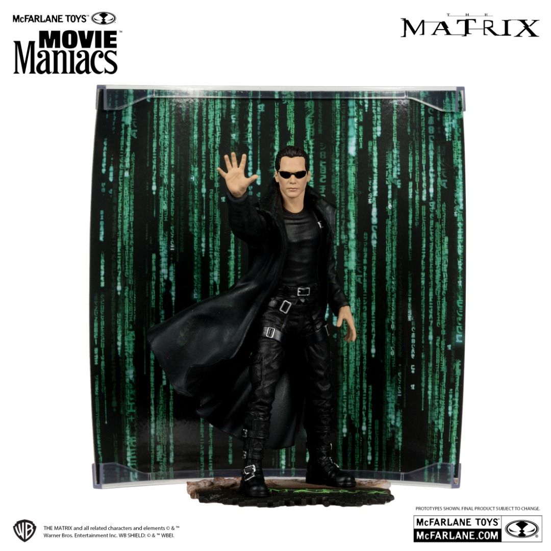 Mcfarlane Toys The Matrix Neo and Trinity (WB 100: Movie Maniacs) 6 ...