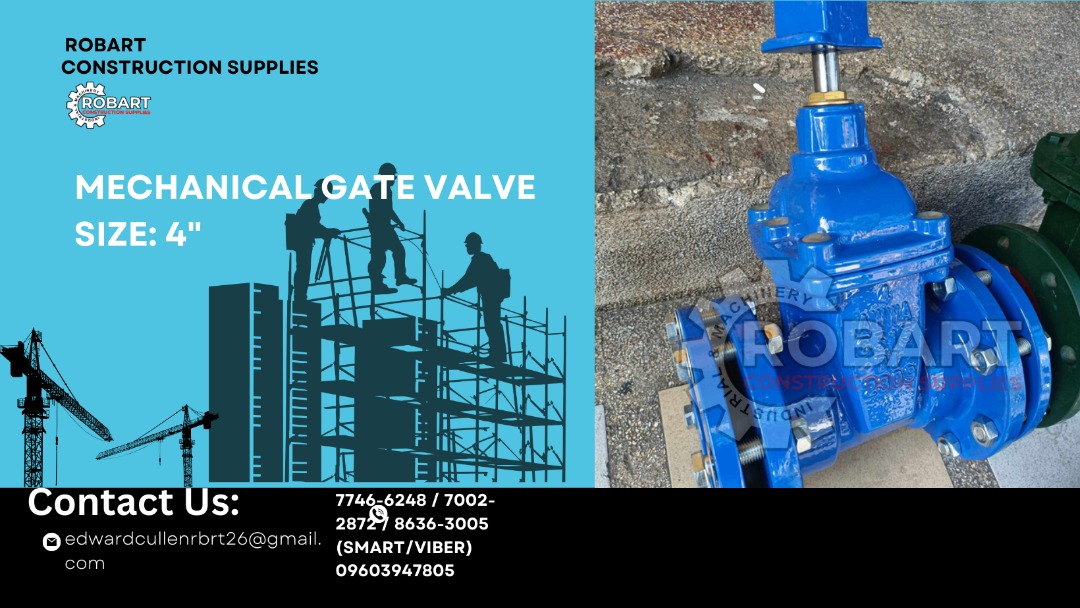 Mechanical Gate Valve 4", Commercial & Industrial, Construction ...