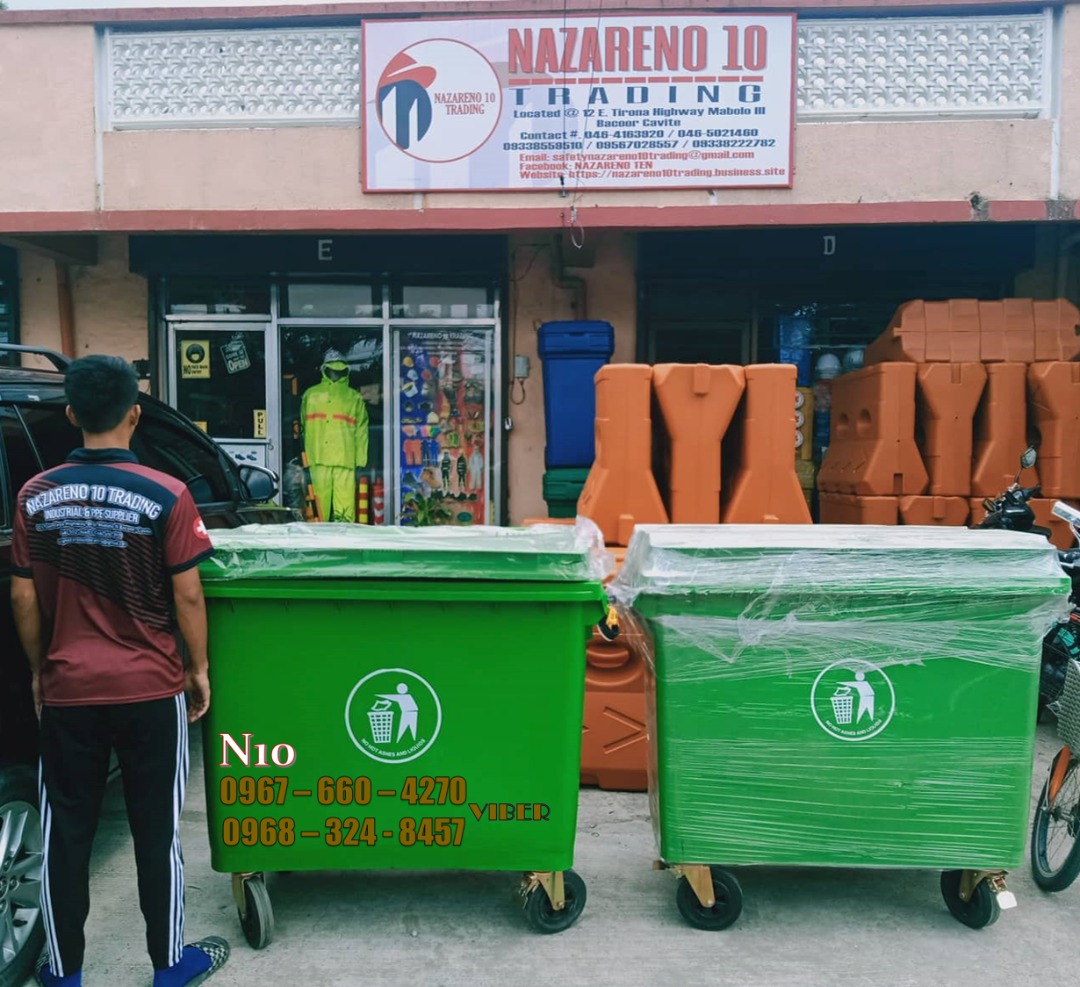 mobile trash bin 1100 liters, Furniture & Home Living, Cleaning ...